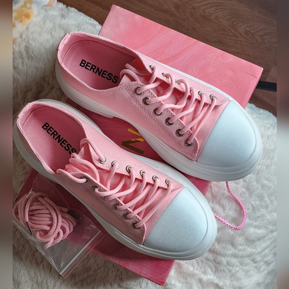 Berness | Shoes | New Baby Pink Berness Sneaker | Poshmark